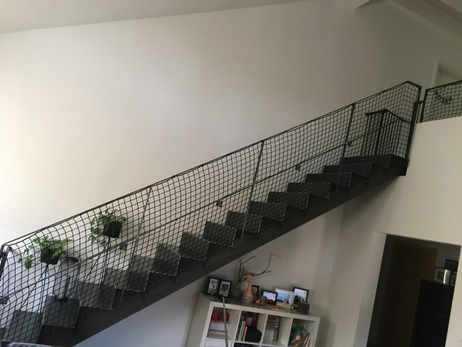 Treppenhaus-Sicherungsnetz per m² (nach Maß) | Schutznetze24